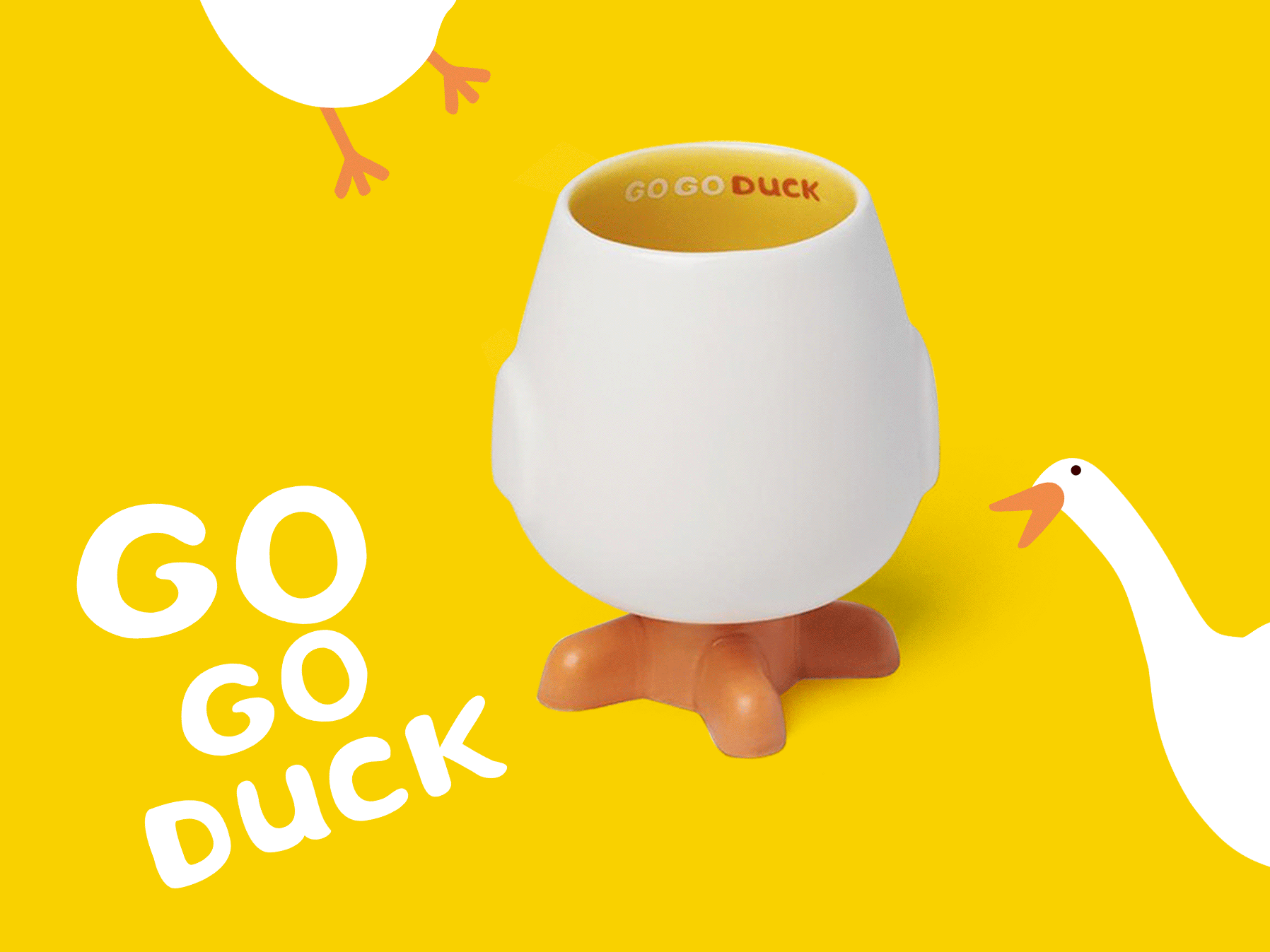 GOGODUCK鸭爪陶瓷杯